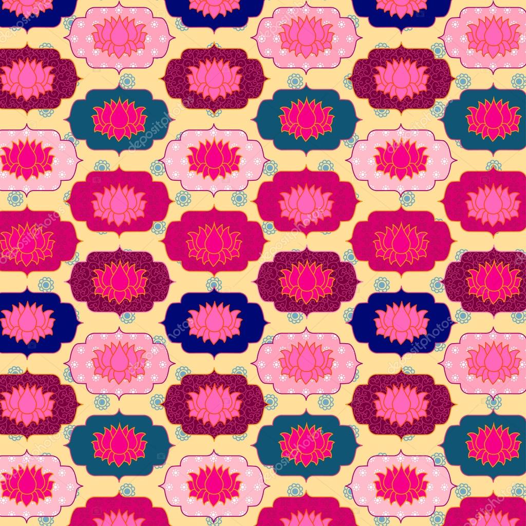 Lotus Pattern Stock Vector Image by ©krishnasomya #74054413