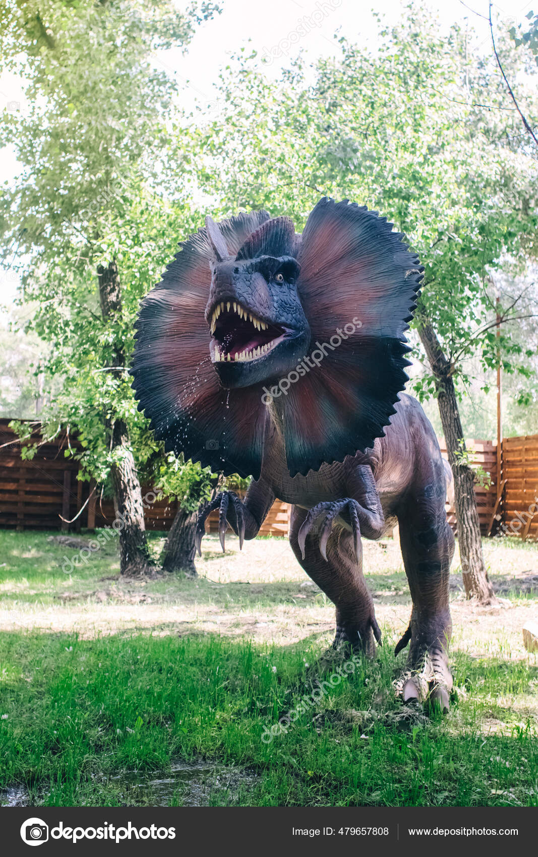 Animated Model Ancient Dinosaur Dilophosaurus Full Length Ancient ...