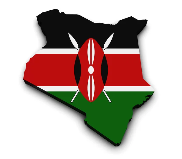 Kenya flag on map — Stock Photo © speedfighter17 #5392719