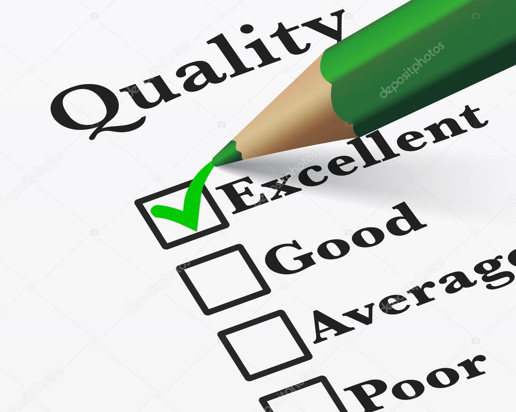 Excellent Quality Survey Checklist — Stock Vector © NiroDesign #72066663 Excellent Quality Survey Checklist — Stock Vector © NiroDesign #72066663