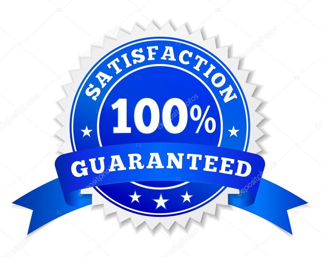 Satisfaction Guaranteed Blue Badge Stock Vector Image by ©NiroDesign ...