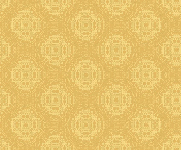 Seamless golden damask wallpaper — Stock Vector © RoboLab #10720647