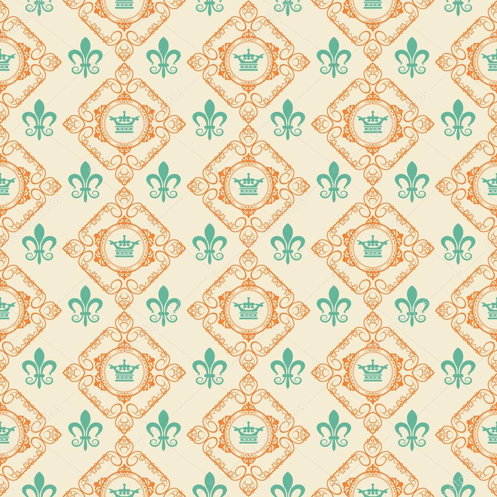Royal Wallpaper. Seamless pattern. Vector Stock Vector Image by ©kio777 ...