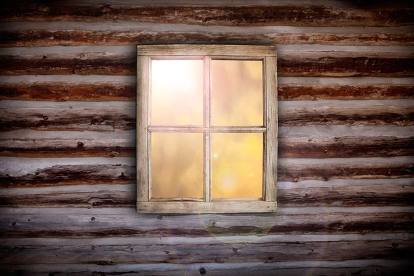 Log Cabin Window