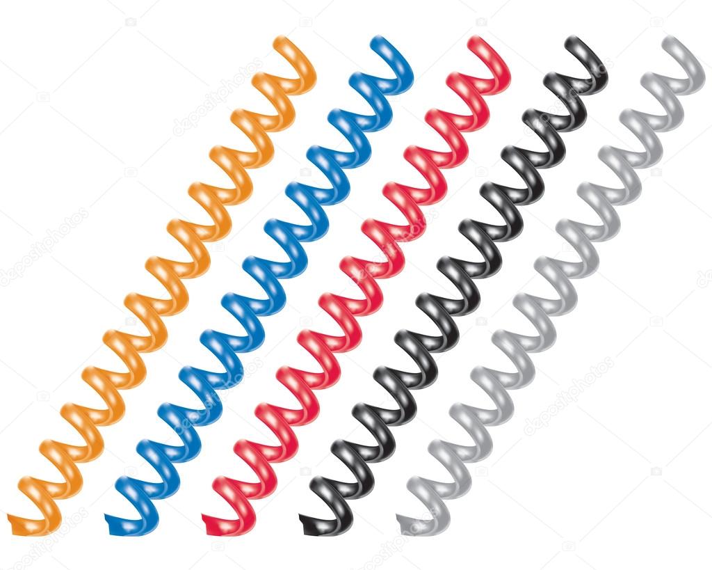 Spiral Phone Cord Vector