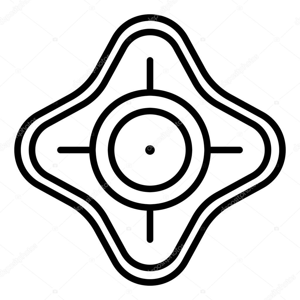 Símbolo antiguo en estilo indio americano antiguo, aislado sobre fondo ...