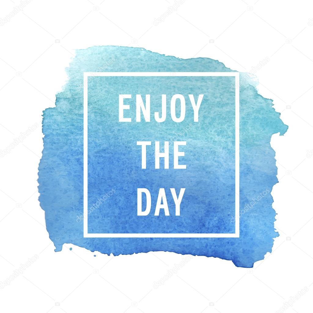Motivation poster "Enjoy the day" Stock Vector by ©picsgeek 92019212