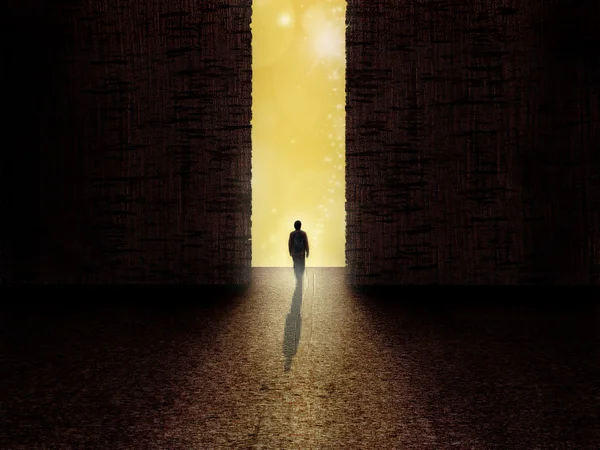 Man standing in front of the light — Stock Photo © alexvav3 #65396555