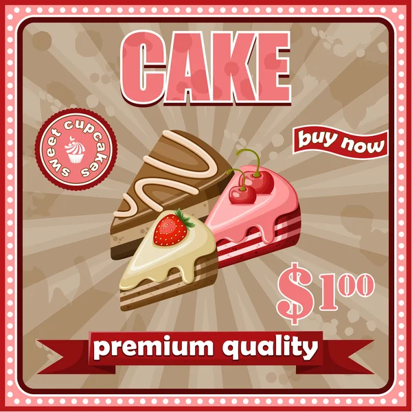 Vintage cake Vector Art Stock Images | Depositphotos