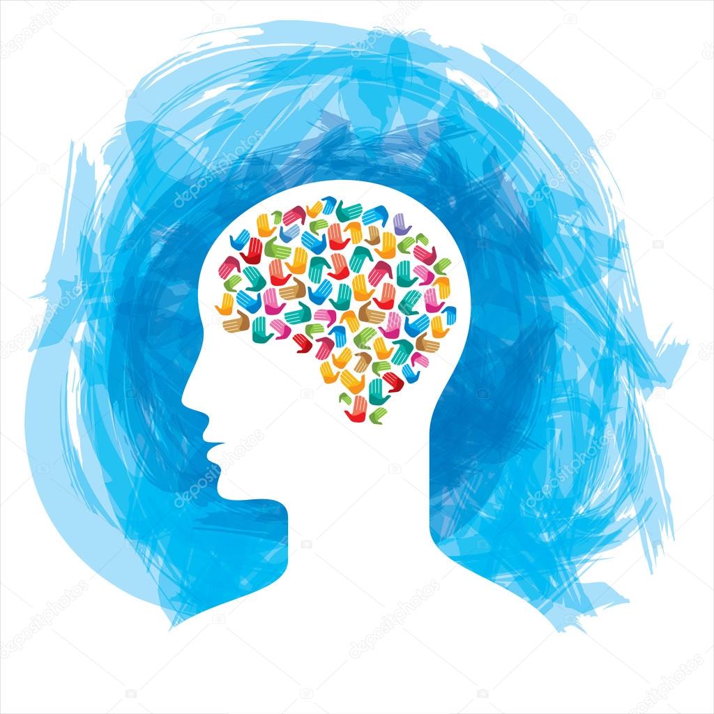 Human head thinking Stock Vector Image by ©arrtfoto #94353074