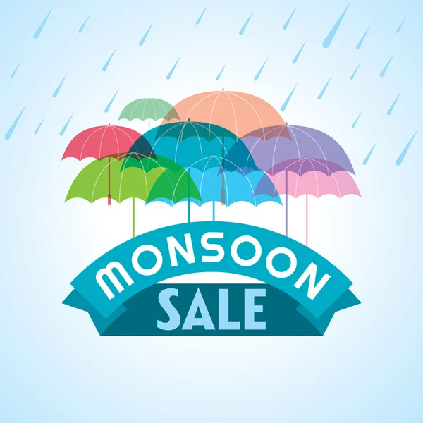 Great monsoon sale and promotion advertisement banner background ...