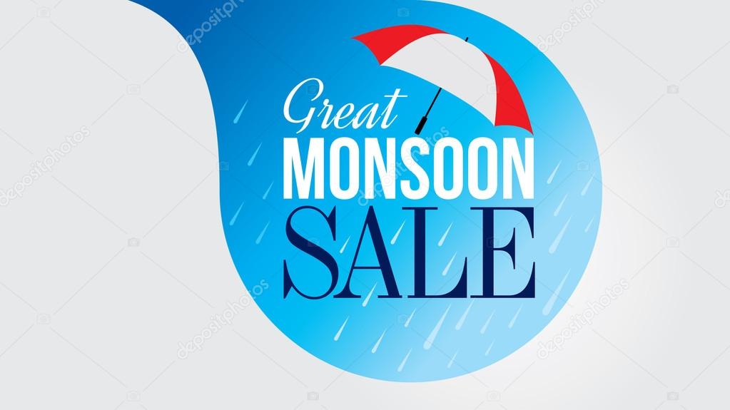 Monsoon offer and sale banner Stock Vector Image by ©arrtfoto #94369822