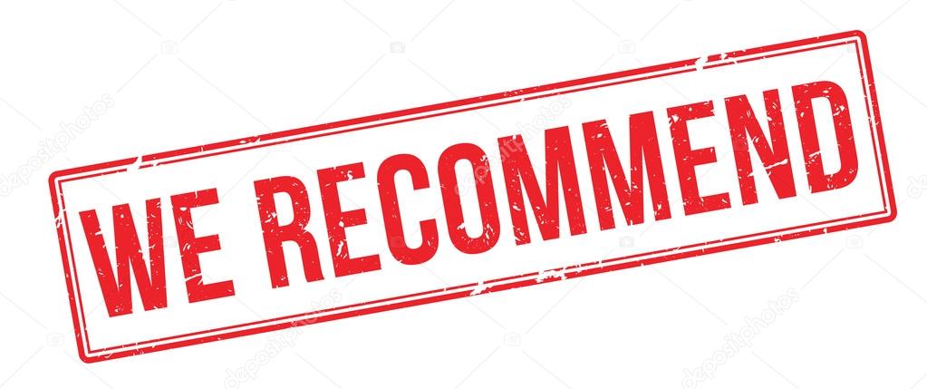 We Recommend red rubber stamp on white Stock Vector Image by ...