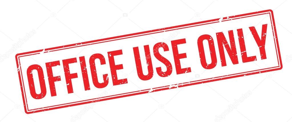 Office Use Only red rubber stamp on white — Stock Vector © lkeskinen0 ...