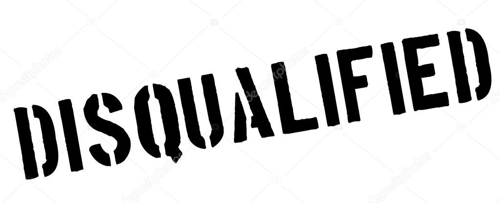 Disqualified black rubber stamp on white Stock Vector Image by ...