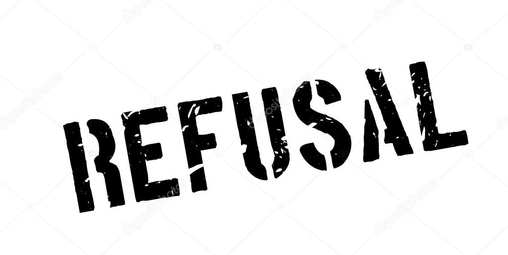 Refusal rubber stamp Stock Vector Image by ©lkeskinen0 #117088558
