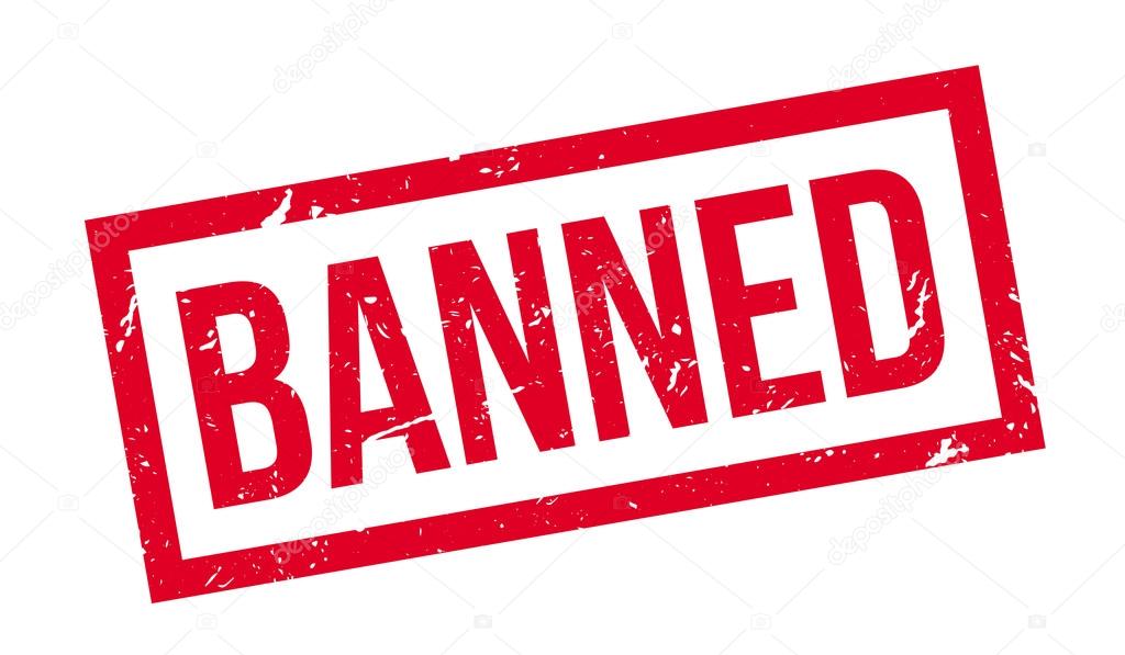 Banned rubber stamp Stock Vector by ©lkeskinen0 124445748