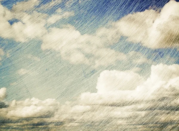 Sky and clouds, grunge scratched background - Stock Image - Everypixel