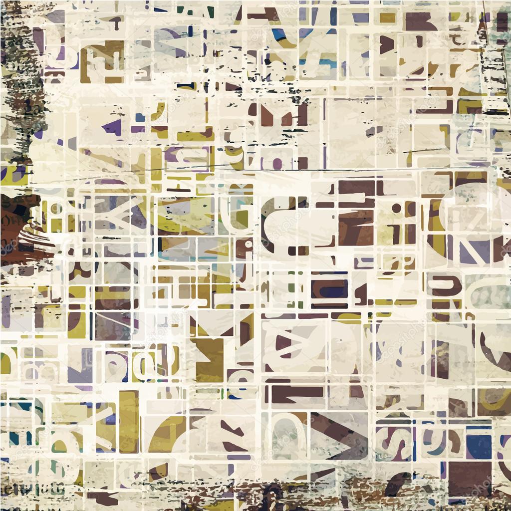 Newspaper, magazine grunge letters background Stock Vector Image by ...