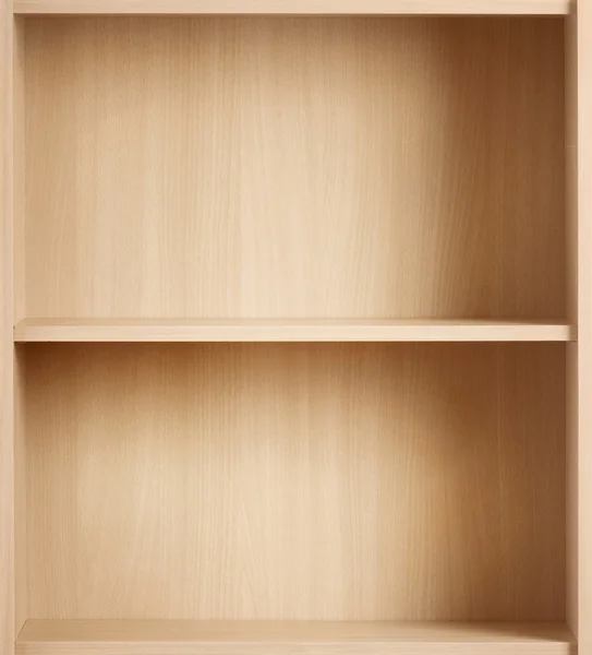 Empty brown bookcase for books and other items to keep, made of wooden ...