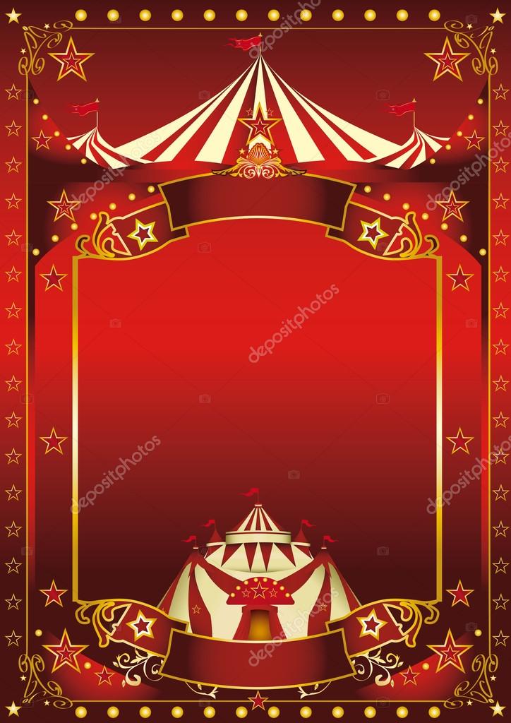 Red magic circus poster Stock Vector by ©tintin75 81528554
