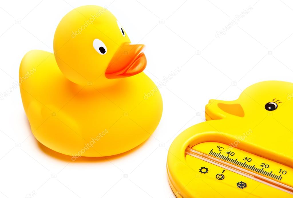 Duck thermometer for the bath — Stock Photo © GORLOV #97118080
