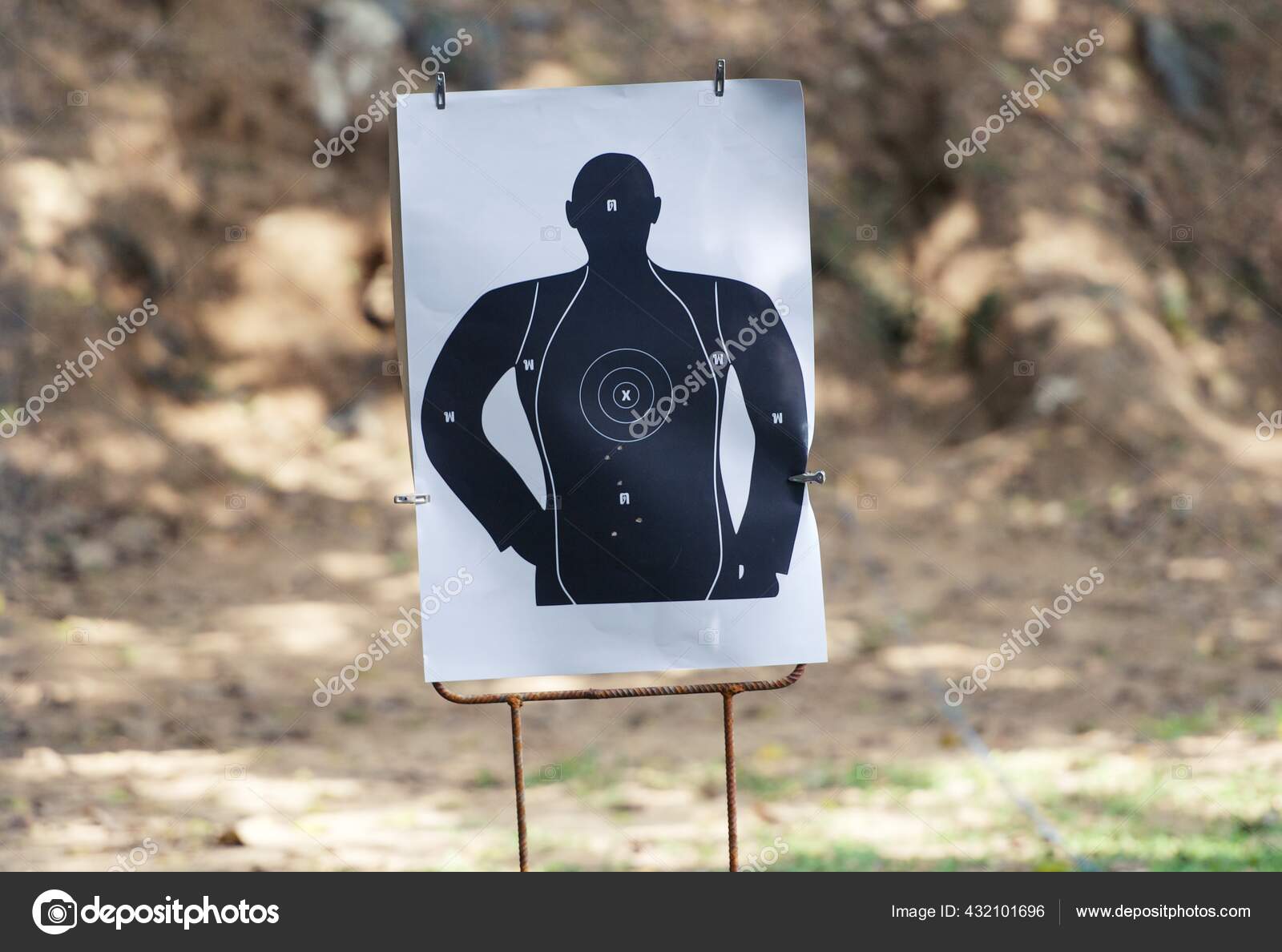 Target Practice Outdoor Shooting Range Paper Target Steel Plate Target ...