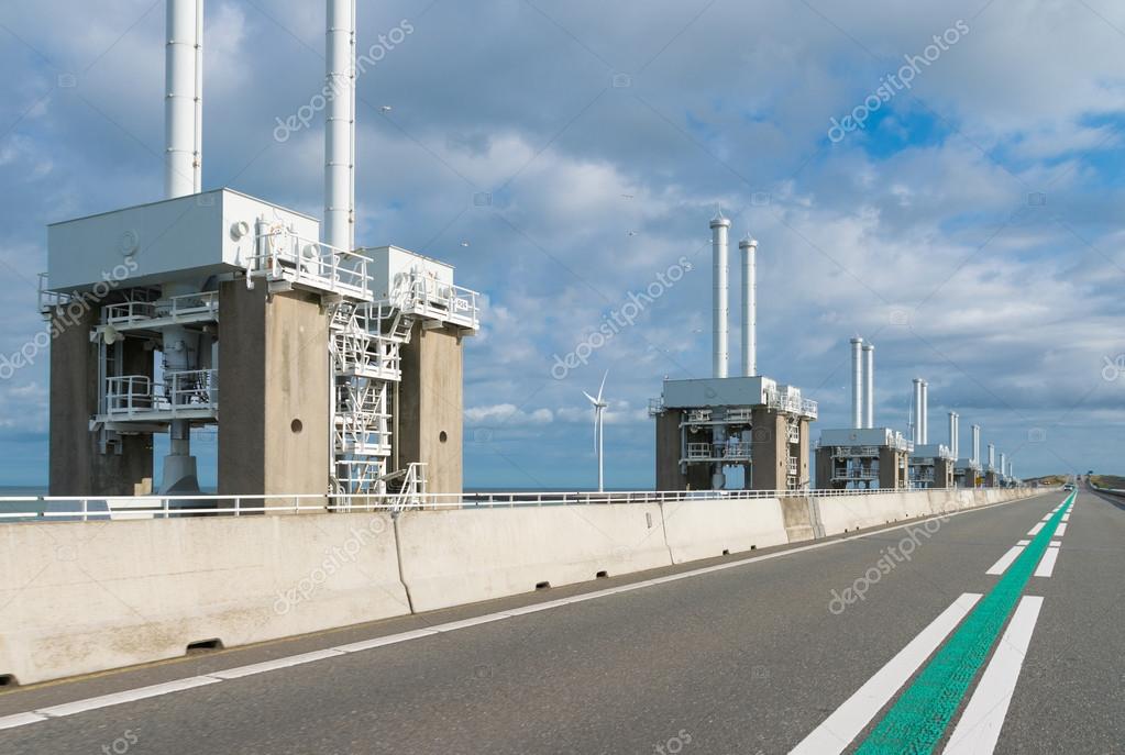 Protection against the sea in the netherlands — Stock Photo © hansenn ...