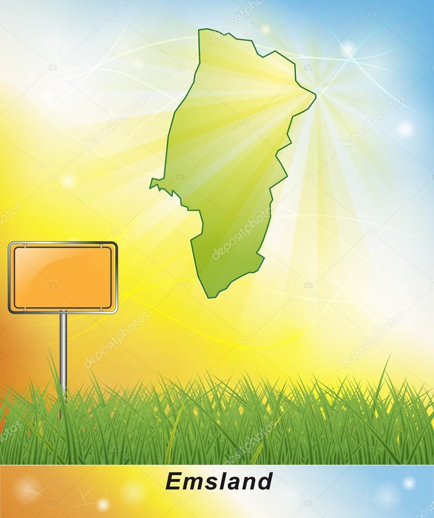 Map of Emsland Stock Photo by ©artalis 60704777