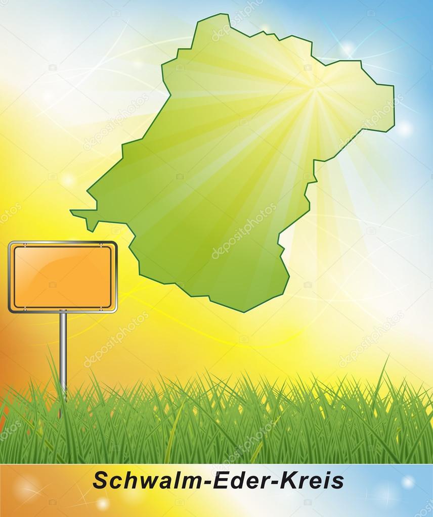 El mapa de Schwalm-Eder-Kreis 2022
