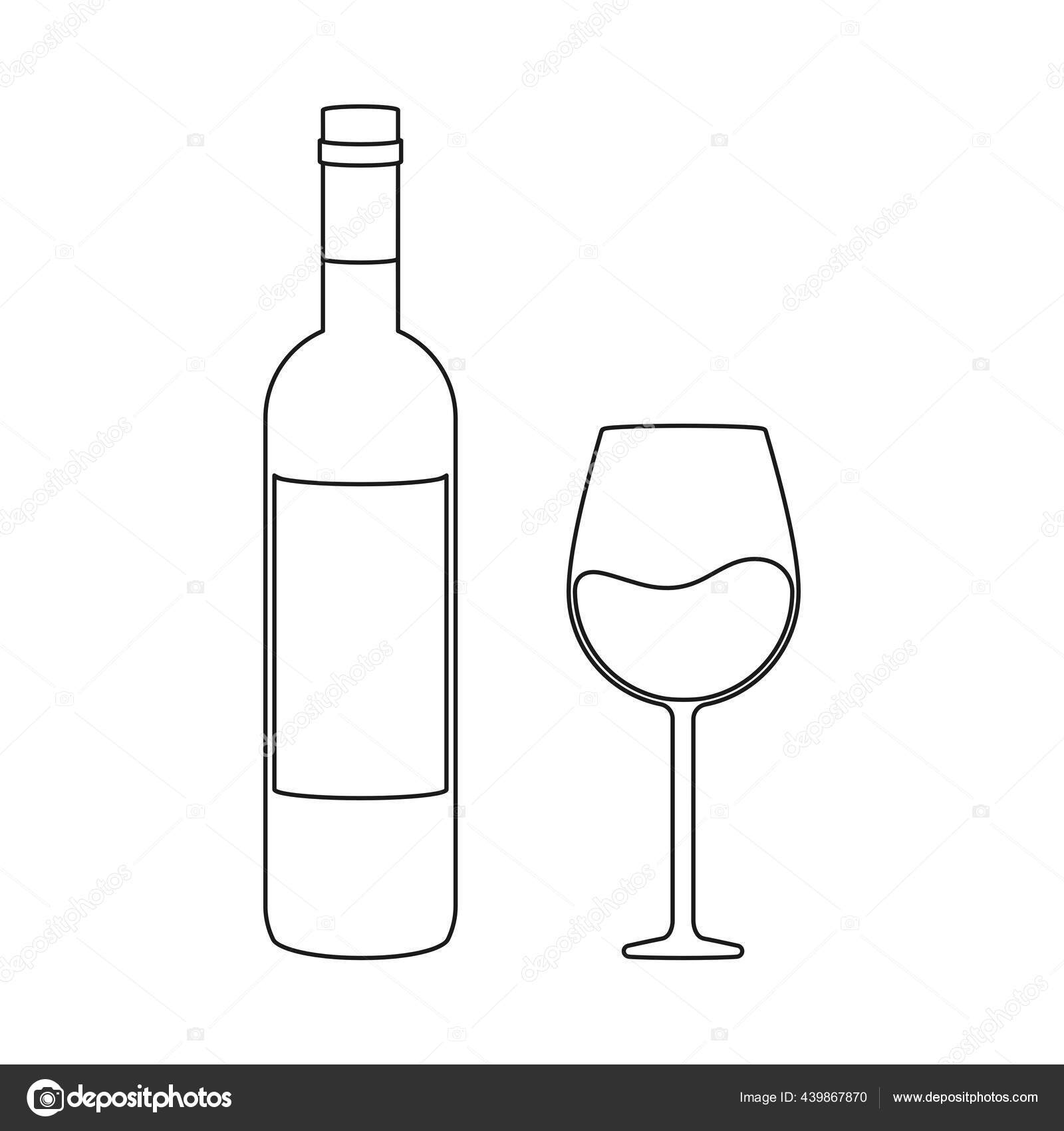 Wine Glass Outline