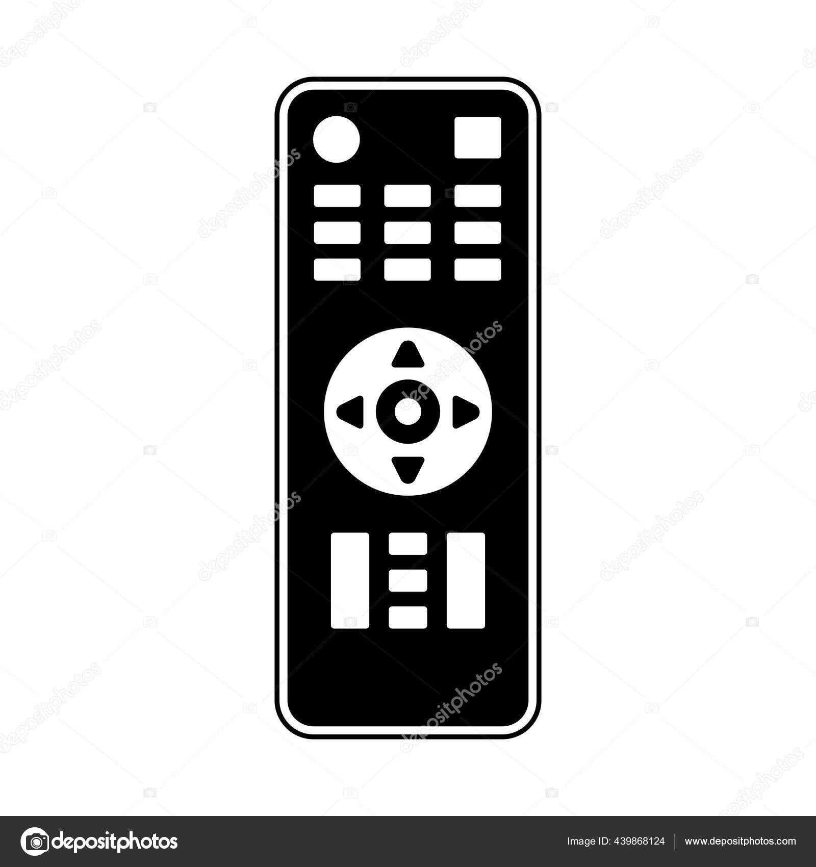 Remote Control Vector Icon Silhouette Stock Vector Image by ©THPStock ...