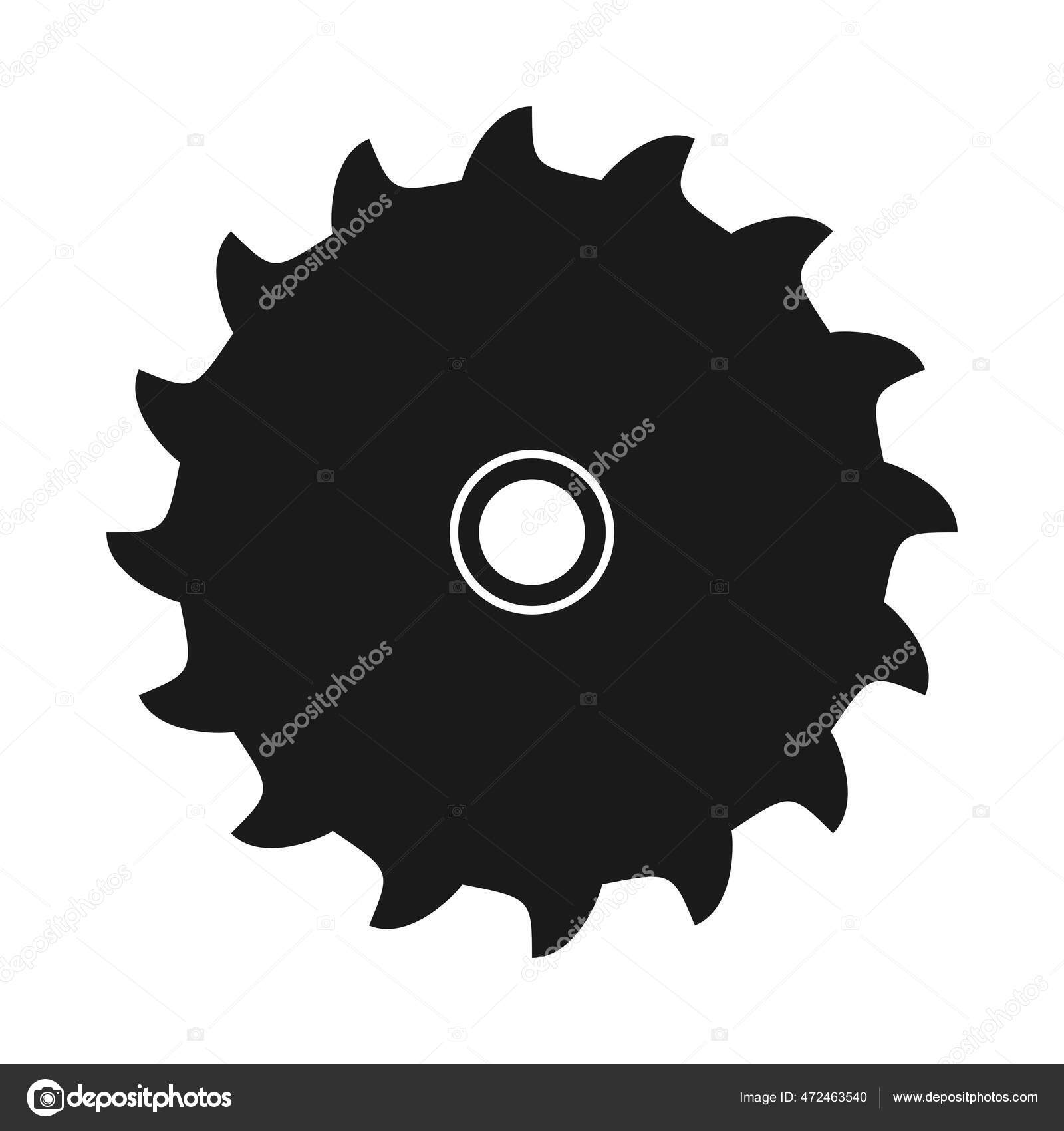 Circular Saw Blade Table Saw Blade Power Tool Vector Icon Stock Vector ...