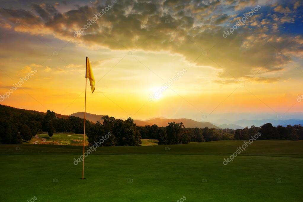 Sunrise at the golf course — Stock Photo © kevron2002 #53495937