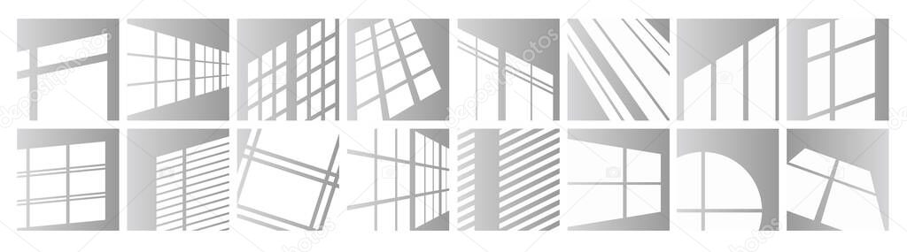 Window frames set Vector Art Stock Images | Depositphotos