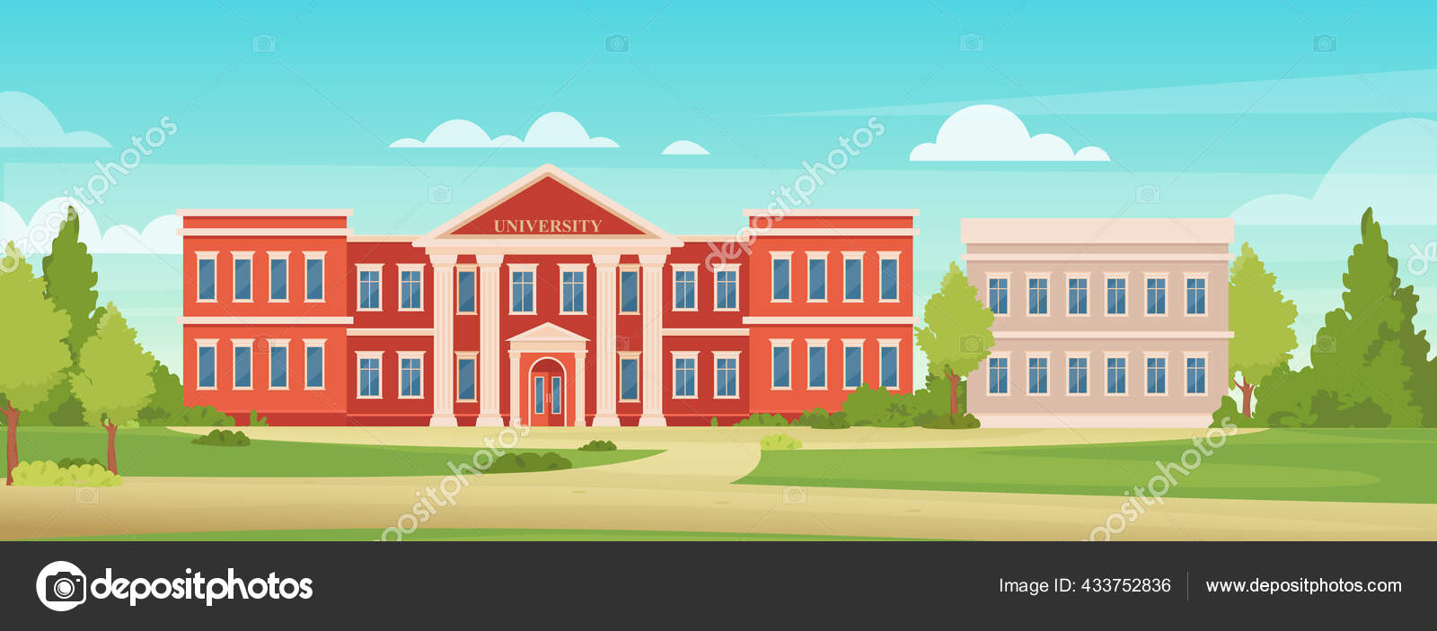 College Building Vector