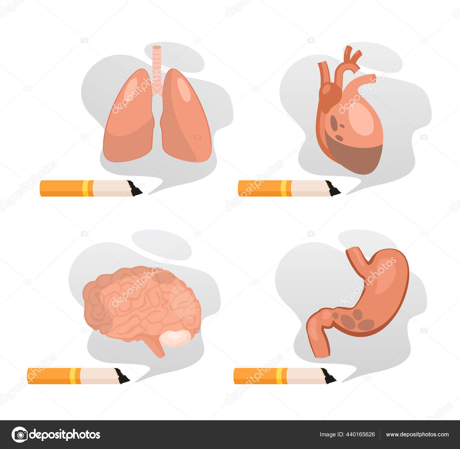 Smoking Lungs Clipart