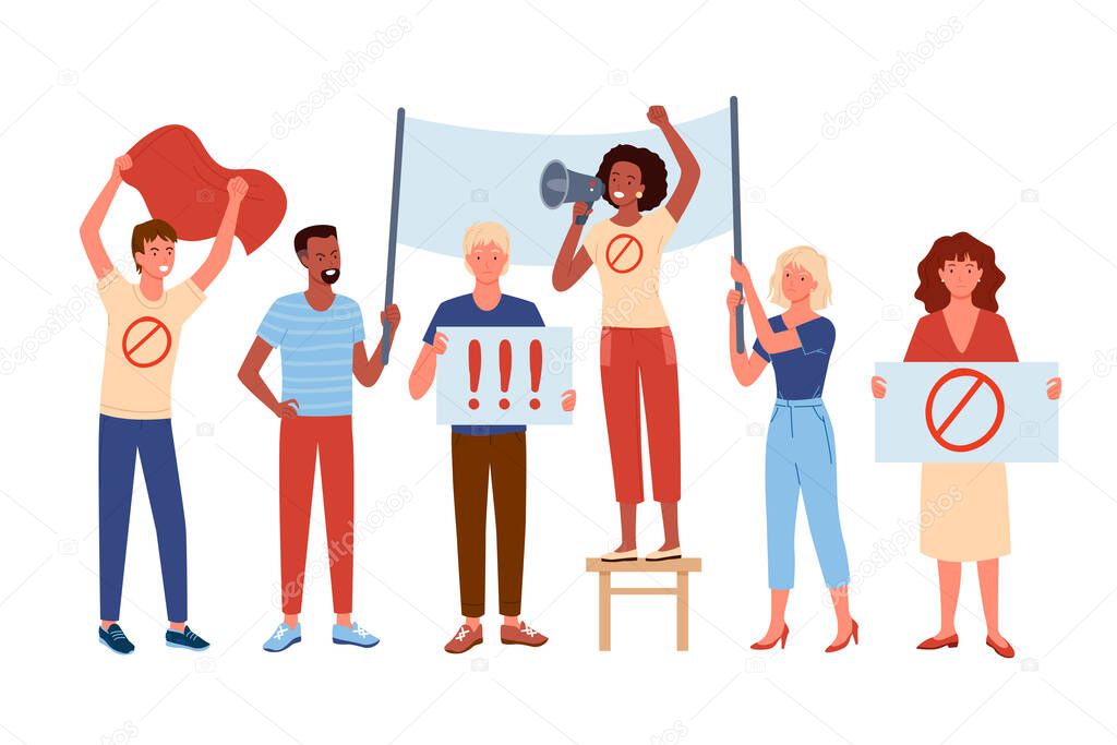 Protesta de la gente, activismo Personajes activistas del hombre de ...