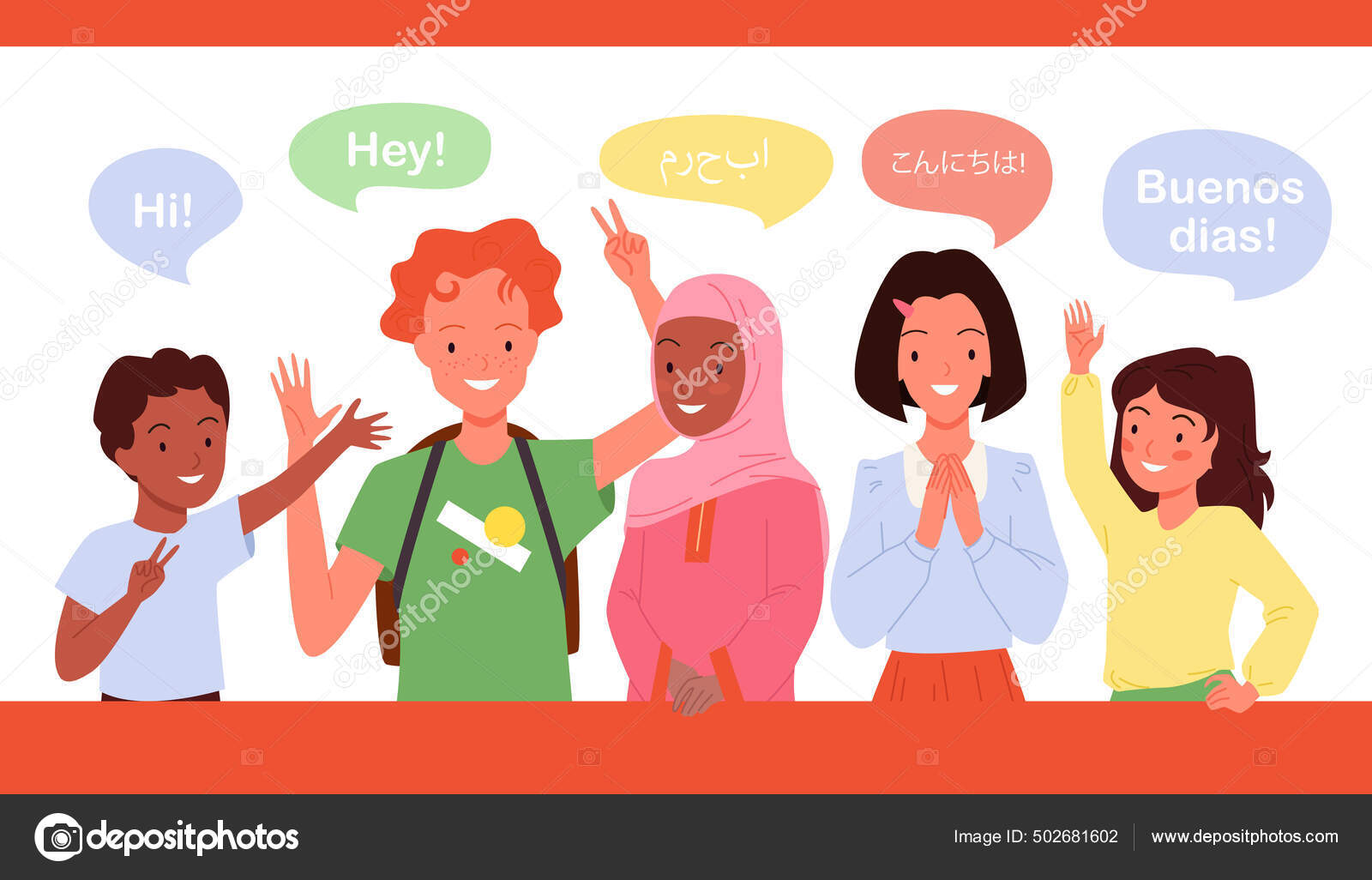 Gruppe Barn Som Vinker Farvel Dagsrytme Gadkjærgaard