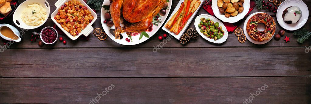 Christmas dinner banner Stock Photos, Royalty Free Christmas dinner ...
