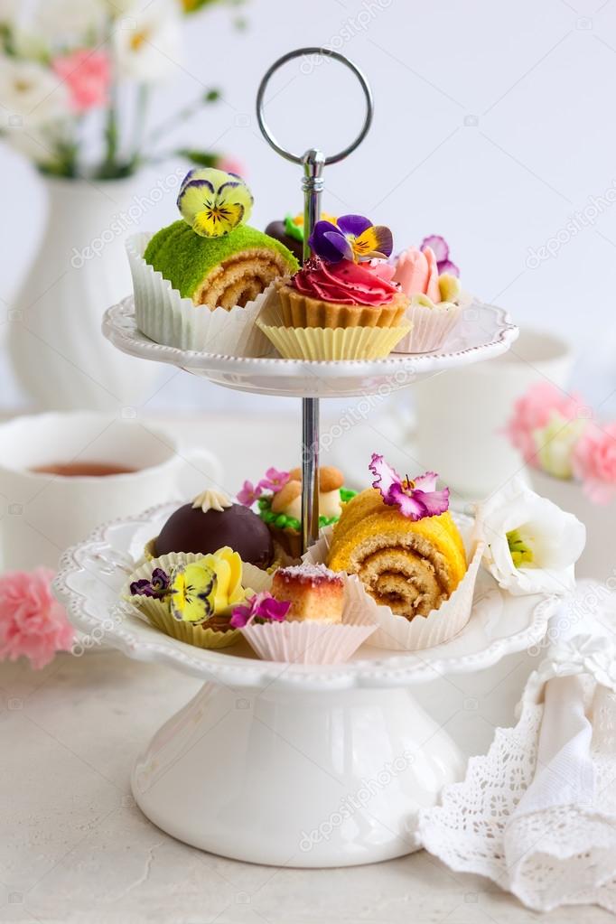 Assorted cakes and pastries Stock Photo by ©sarsmis 72043597