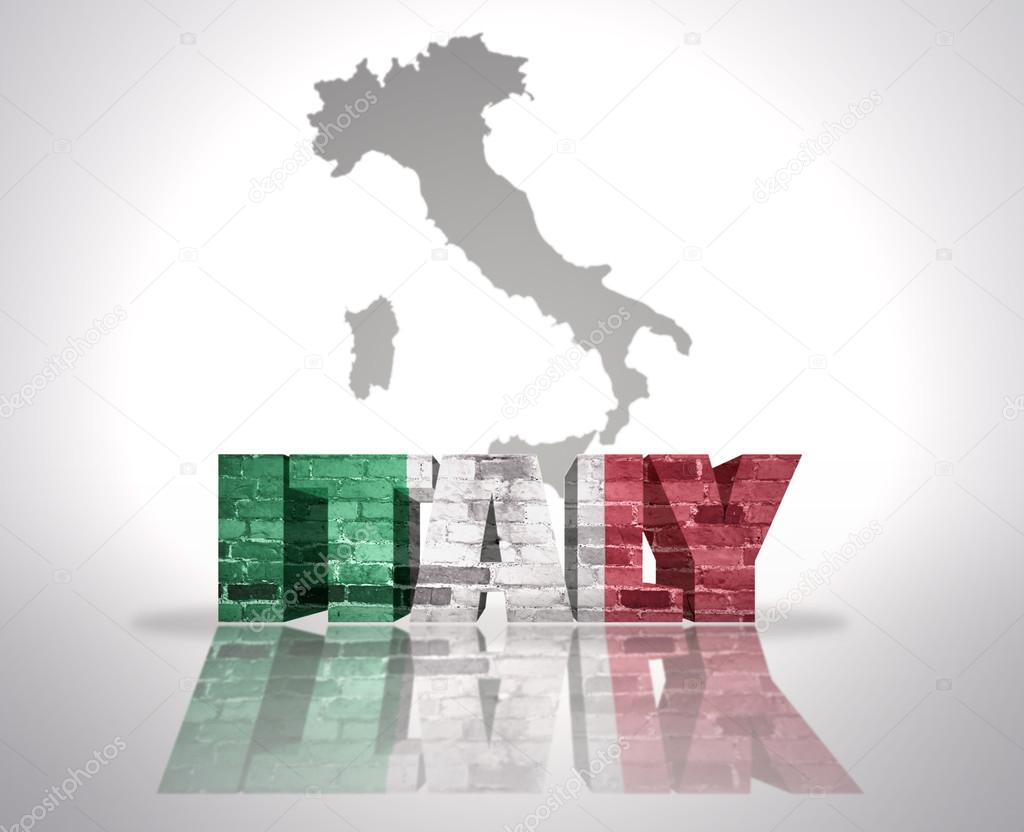 Word Italy on a map background Stock Photo by ©Ruletkka 58381387