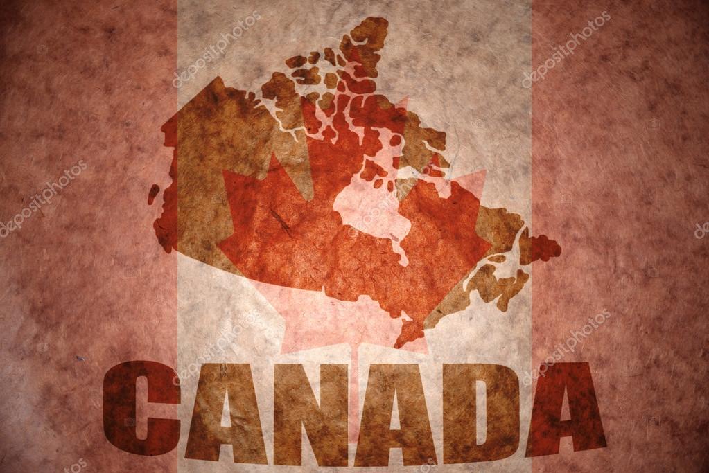 Vintage canada map — Stock Photo © Ruletkka #65130247