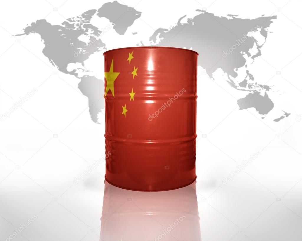 Barrel with chinese flag — Stock Photo © Ruletkka #71451263