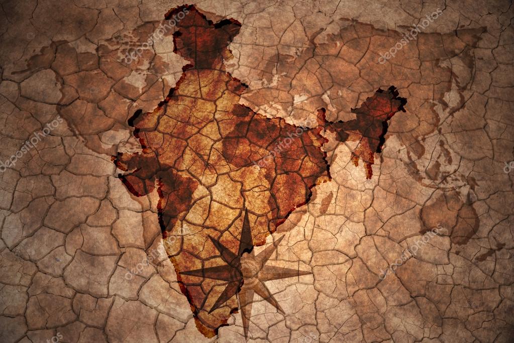 Vintage india map Stock Illustration by ©Ruletkka #85417110