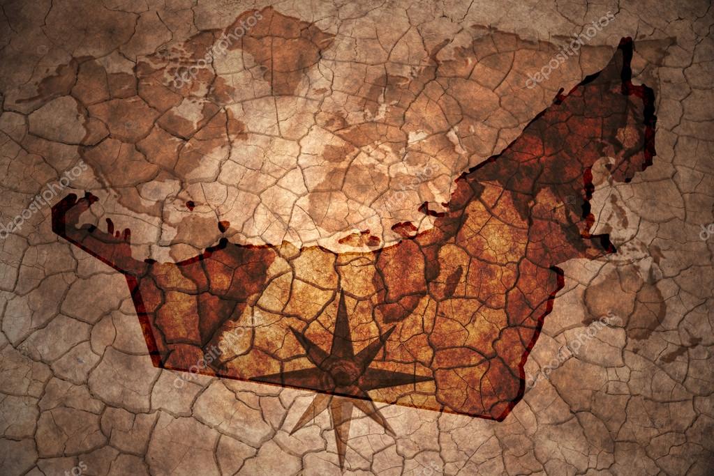Vintage united arab emirates map Stock Photo by ©Ruletkka 85419034