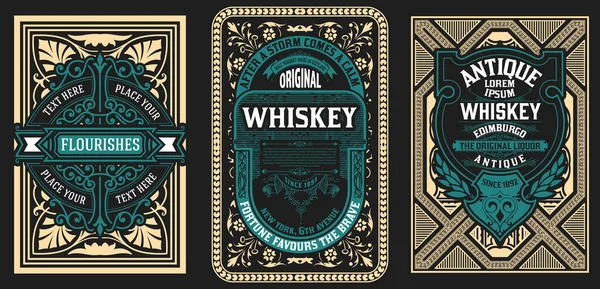 Set Labels Western Style Stock Vector by ©roverto007 504818770