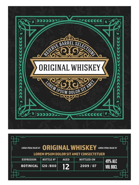 Whiskey label template Stock Photos, Royalty Free Whiskey label ...