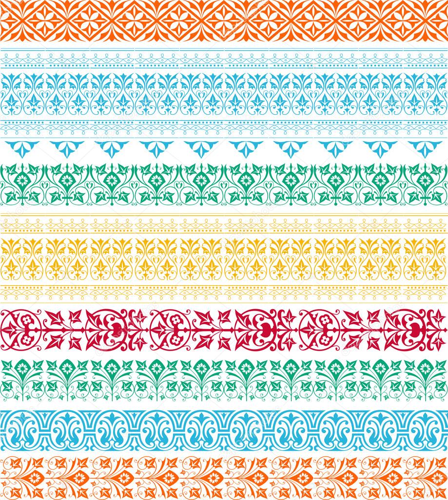 Retro border set Stock Vector by ©roverto007 55112721