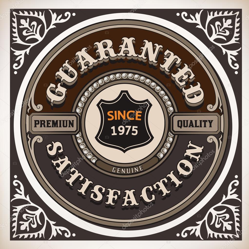 Vintage label Stock Vector by ©roverto007 #62680949